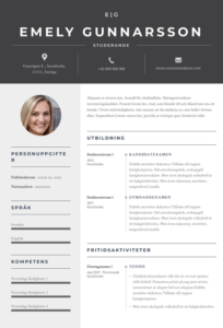 CV Exempel Student | Guide Med Förslag, Exempel Och Råd